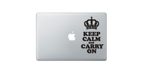 Bleibe Ruhig Macbook Aufkleber | MacSkins MacBook Aufkleber